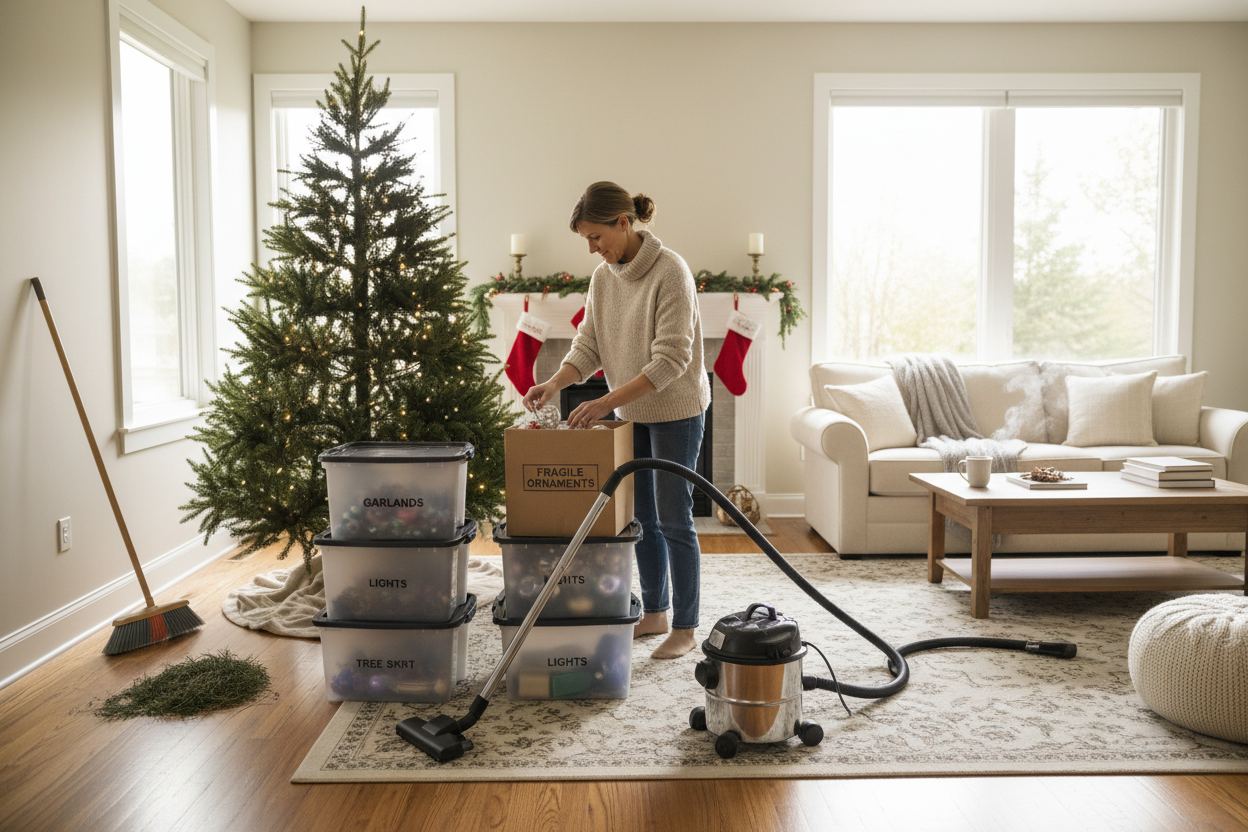 The Ultimate Post-Holiday Cleaning Checklist for 2026: Take Down Decor ...
